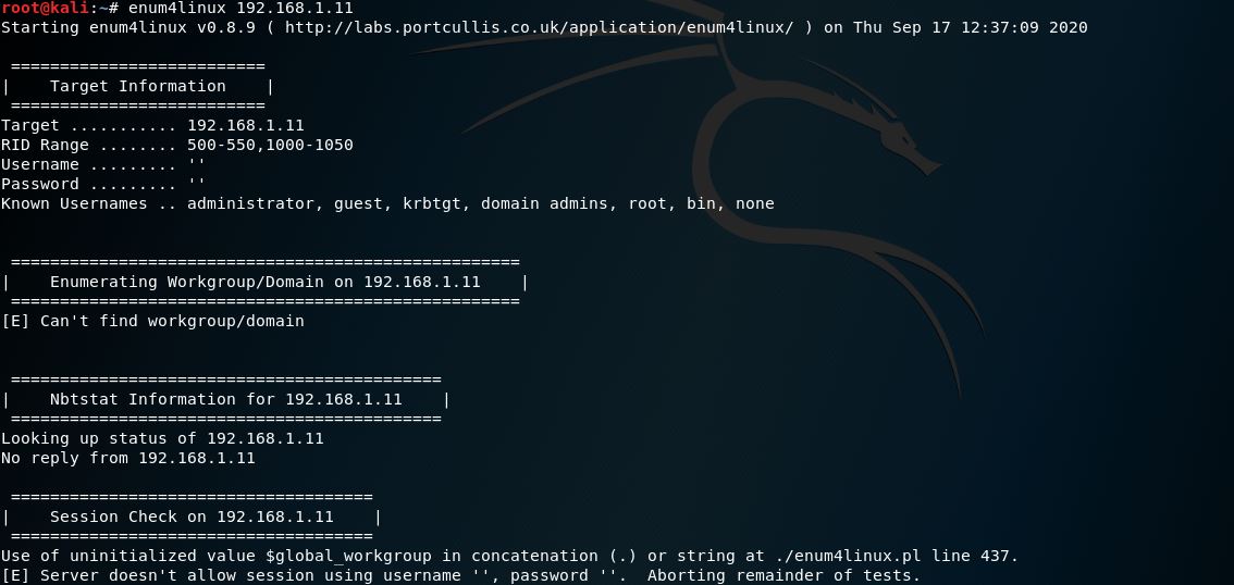 enum4linux2-usage – All About Testing