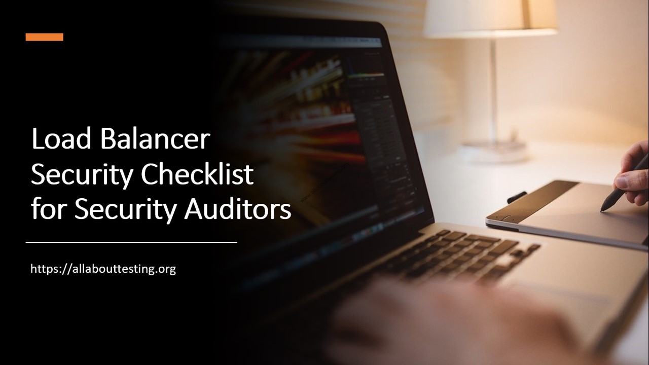 Cover Load Balancer Security Checklist All About Testing