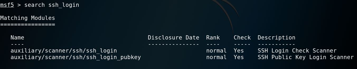 msfconsole-sshlogin – All About Testing